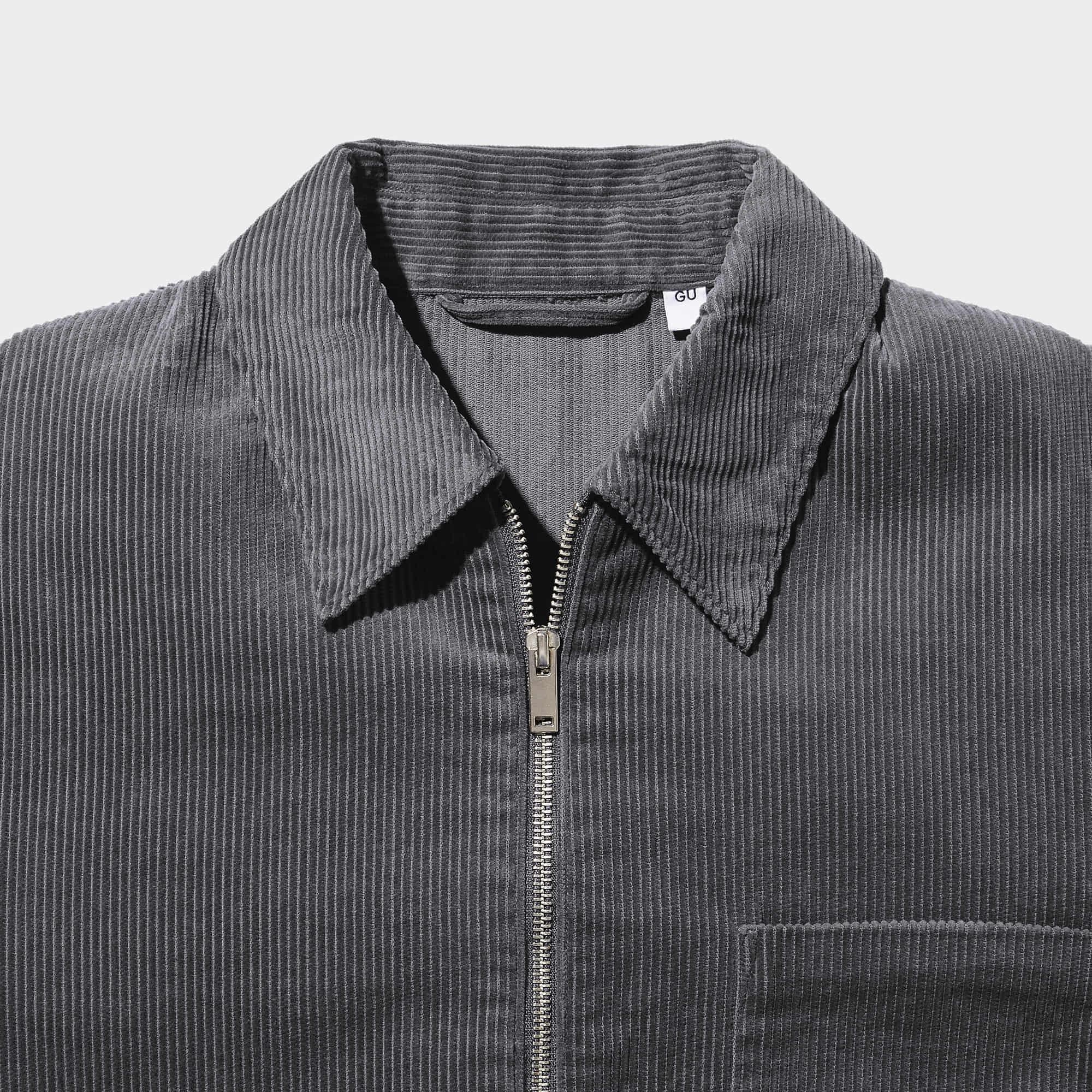 Corduroy Zip-Up Shirt | GU US