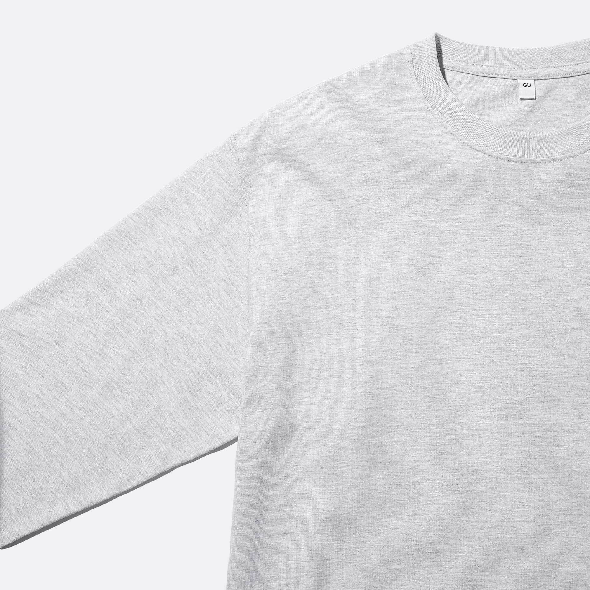 Heavy Weight Crew Neck T-Shirt Long Sleeve | GU US