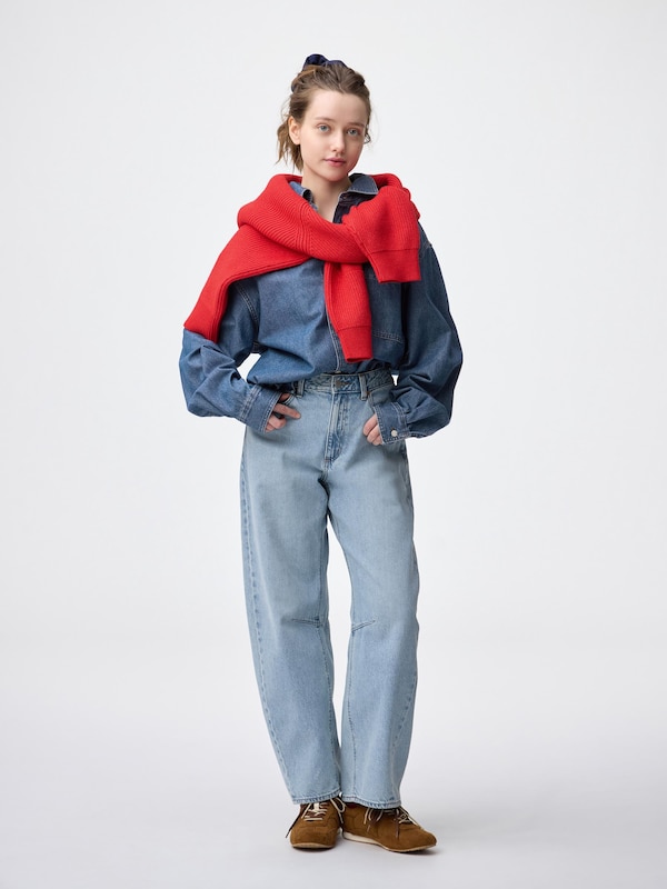 Barrel Leg Jeans | Standard 30.5-31 Inseam | GU US