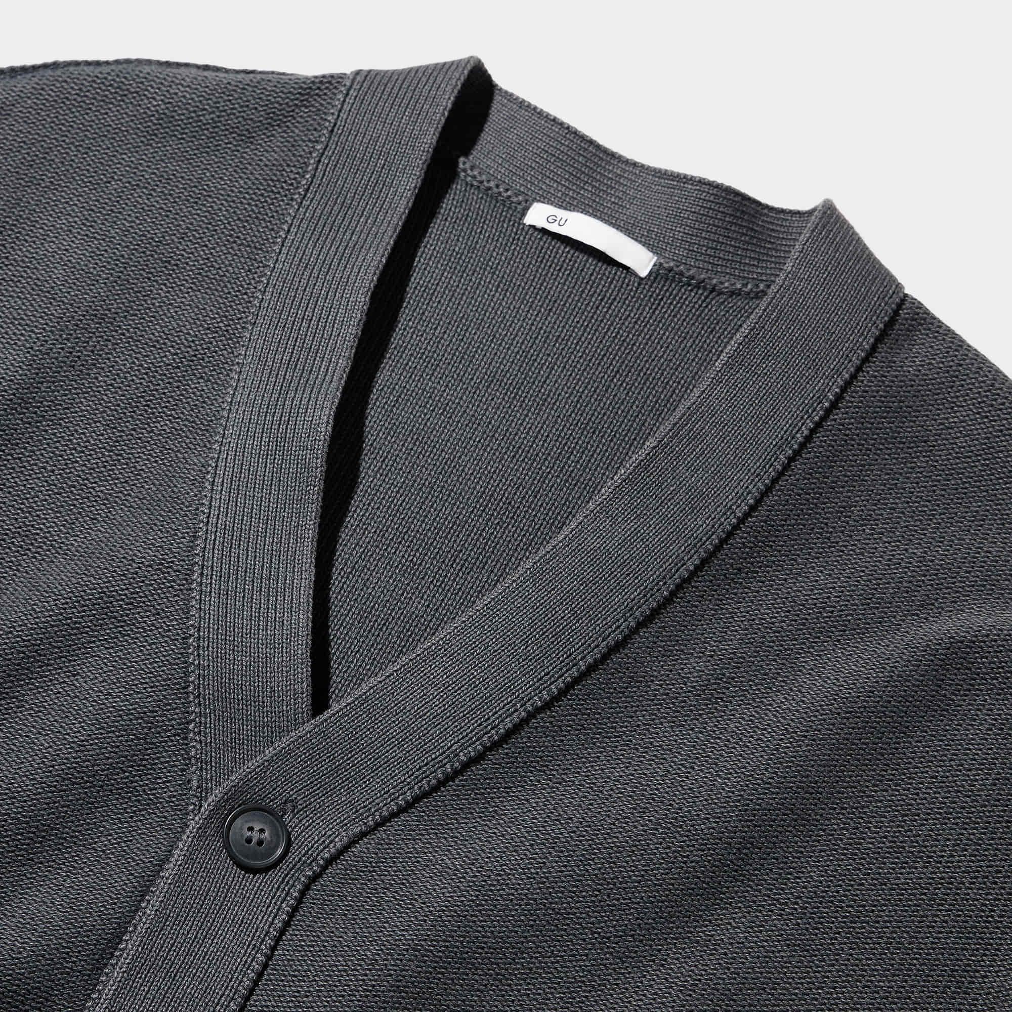 Washed V Neck Cardigan | GU US