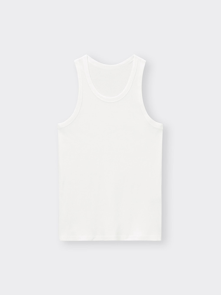 Cotton Color Ribbed Tank Top | GU US