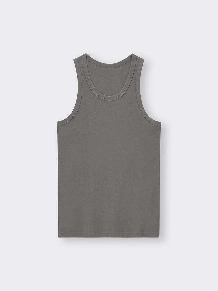 Cotton Color Ribbed Tank Top | GU US