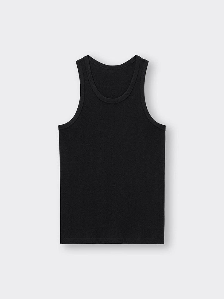 Cotton Color Ribbed Tank Top | GU US