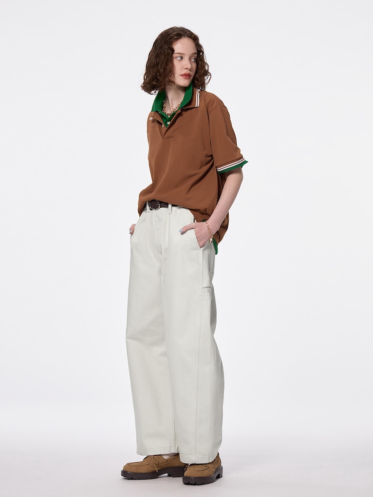 Barrel Leg Work Pants | GU US