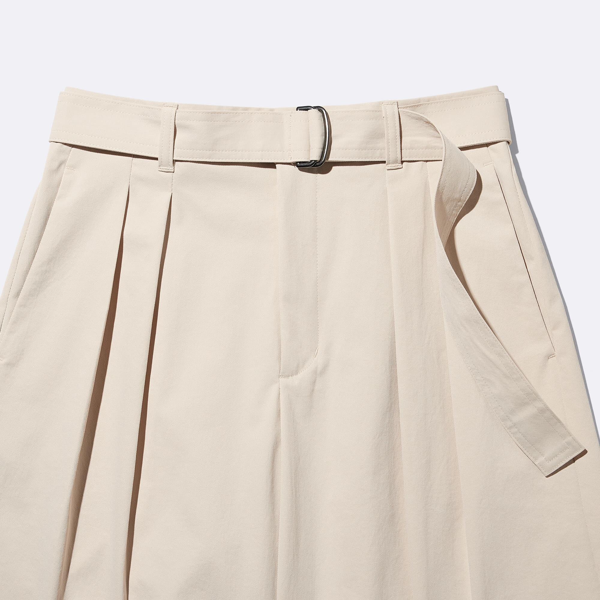 Belted Wide Pants | GU US