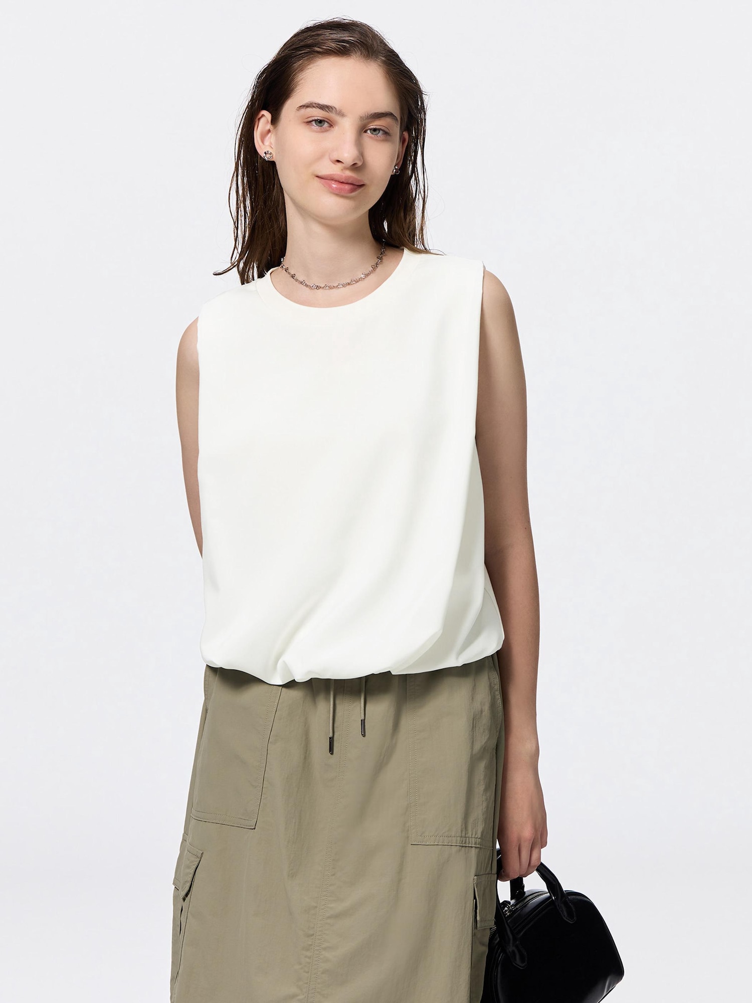 Bubble Hem Pullover | Sleeveless | GU US