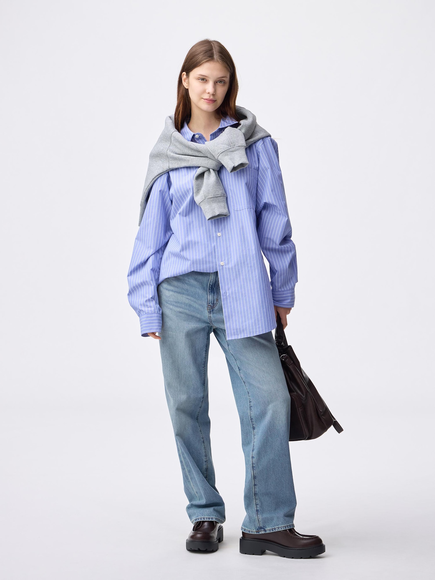 High Rise Straight Jeans | GU US