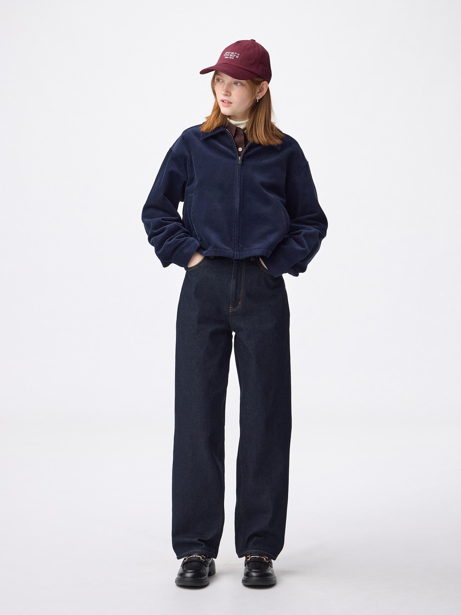 High Rise Straight Jeans | GU US