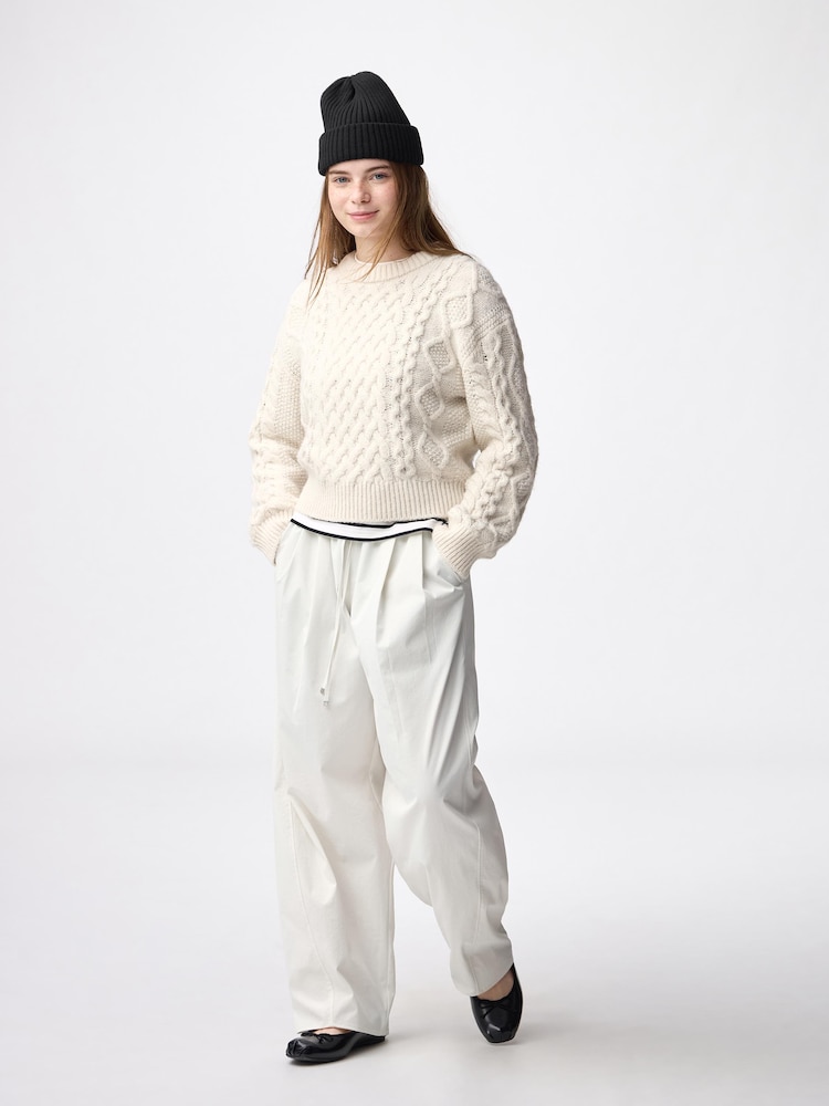Barrel Leg Pull-On Pants | GU US