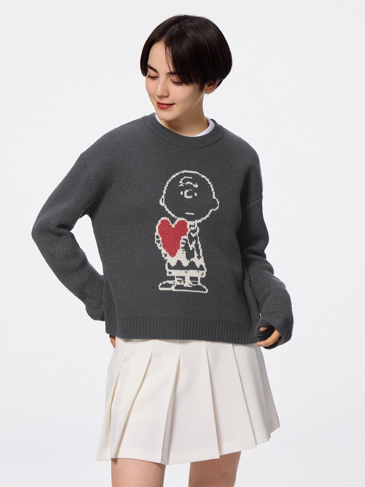 Crew Neck Sweater | Peanuts | GU US