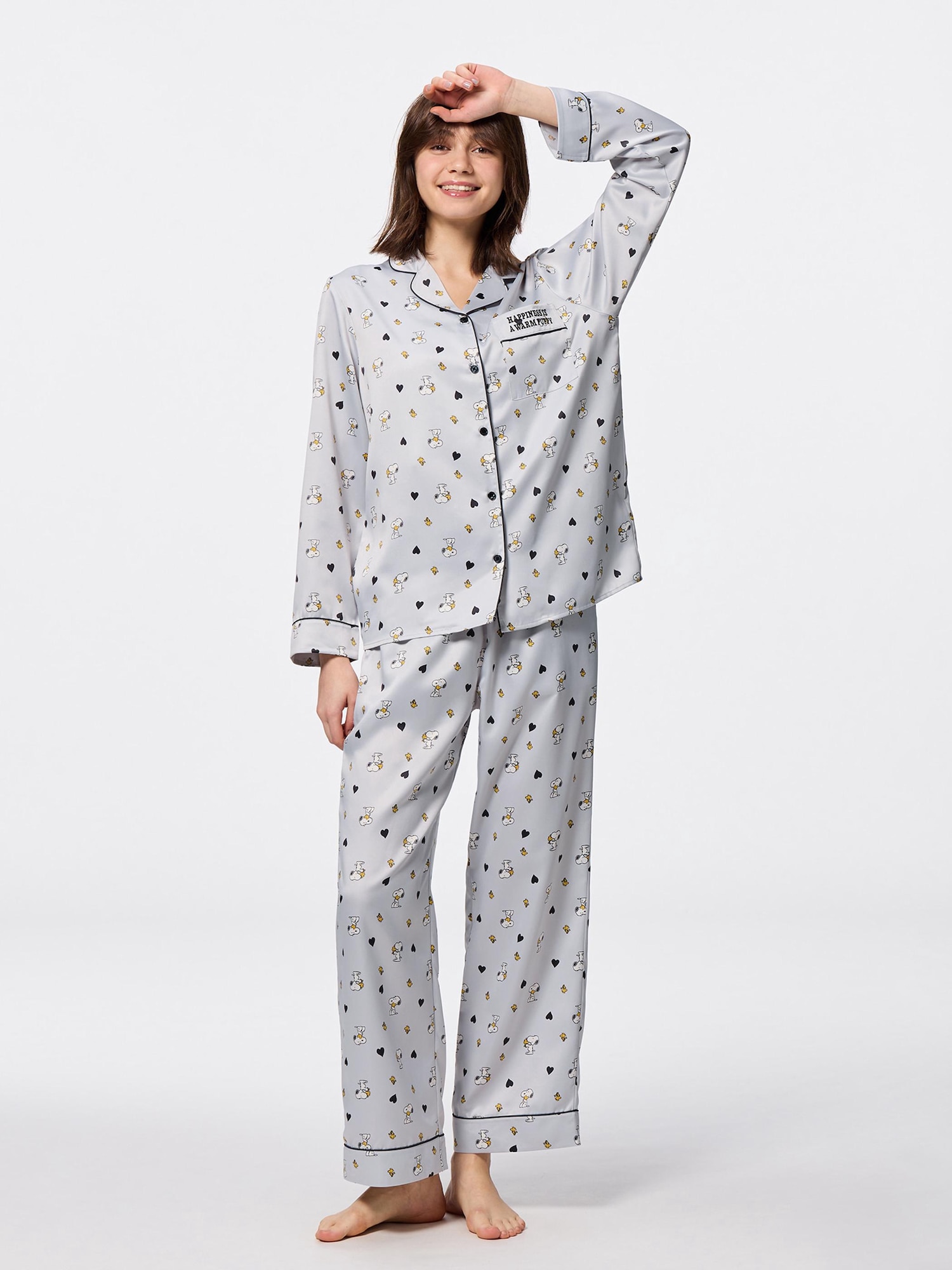 Satin Pajamas | Long | Peanuts | GU US