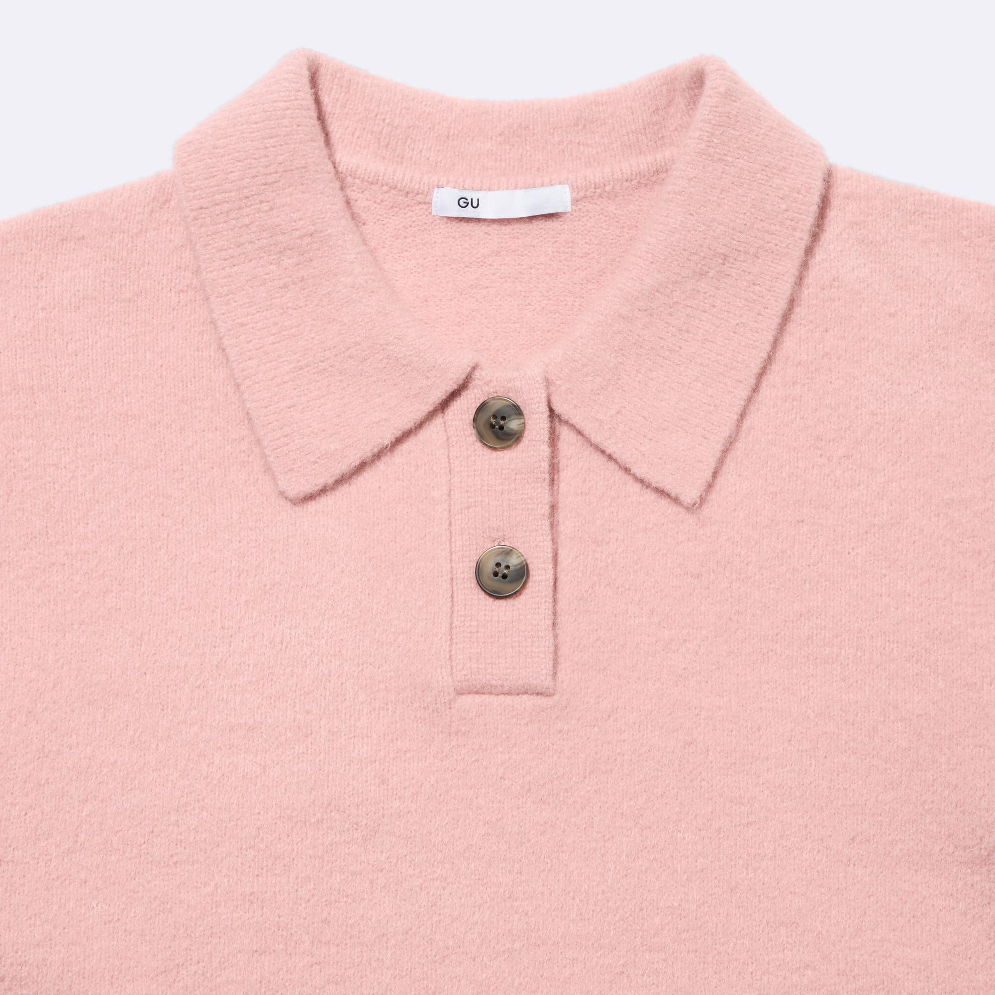 Women's Puffy Touch Knit Polo Shirt | GU US