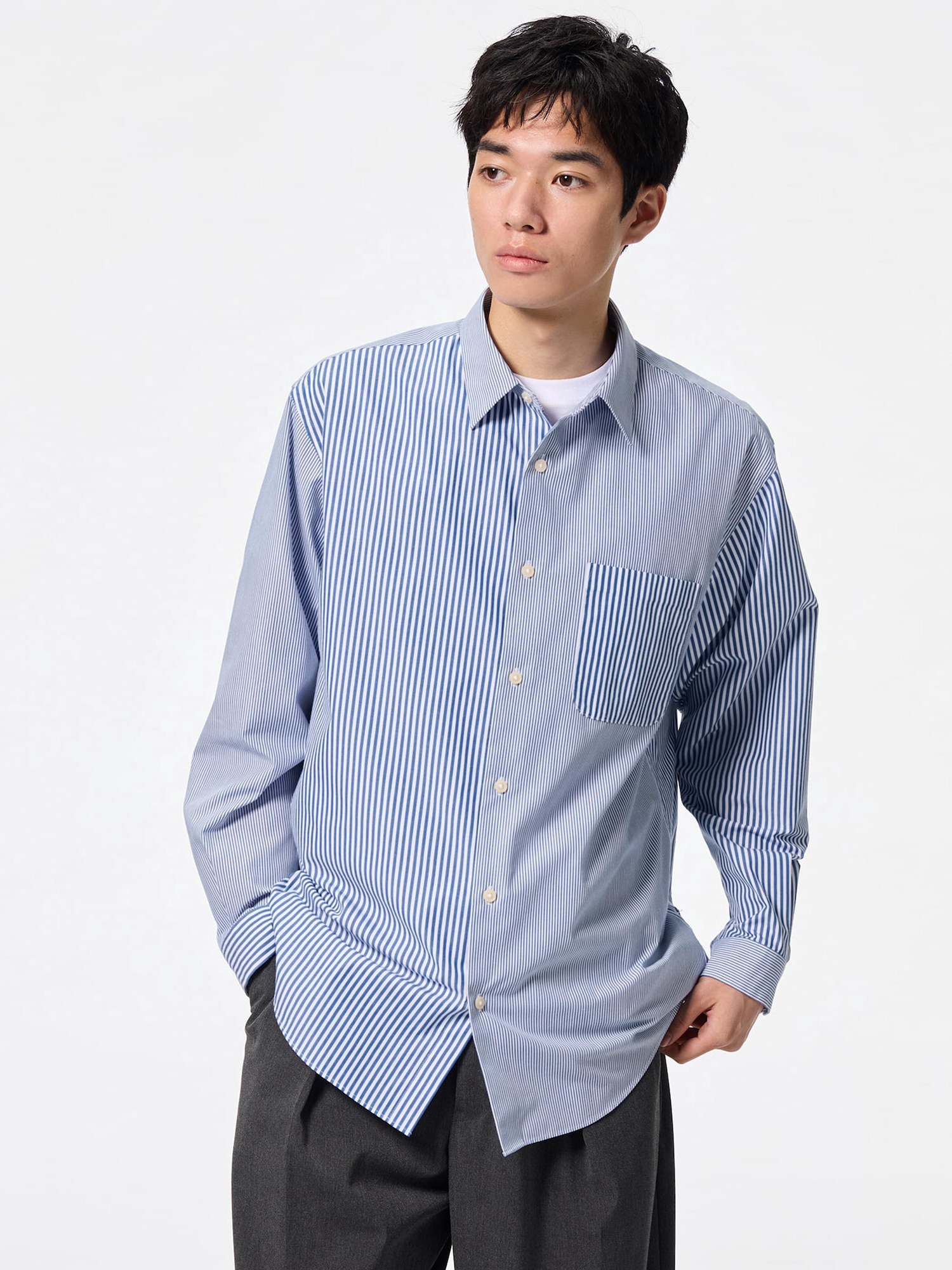Easy Care Broadcloth Shirt | Striped3 | GU US