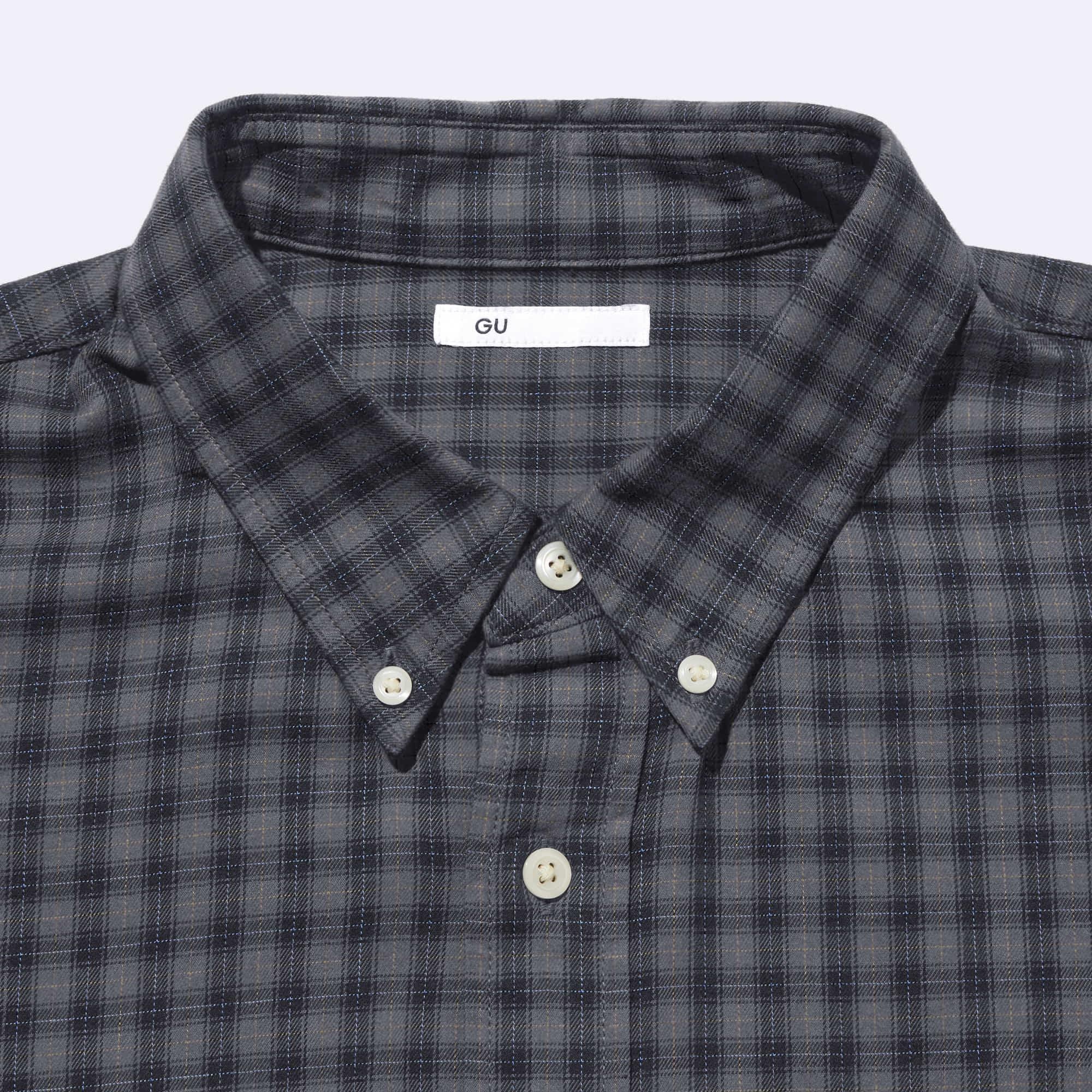 Cotton Checked Shirt | GU US