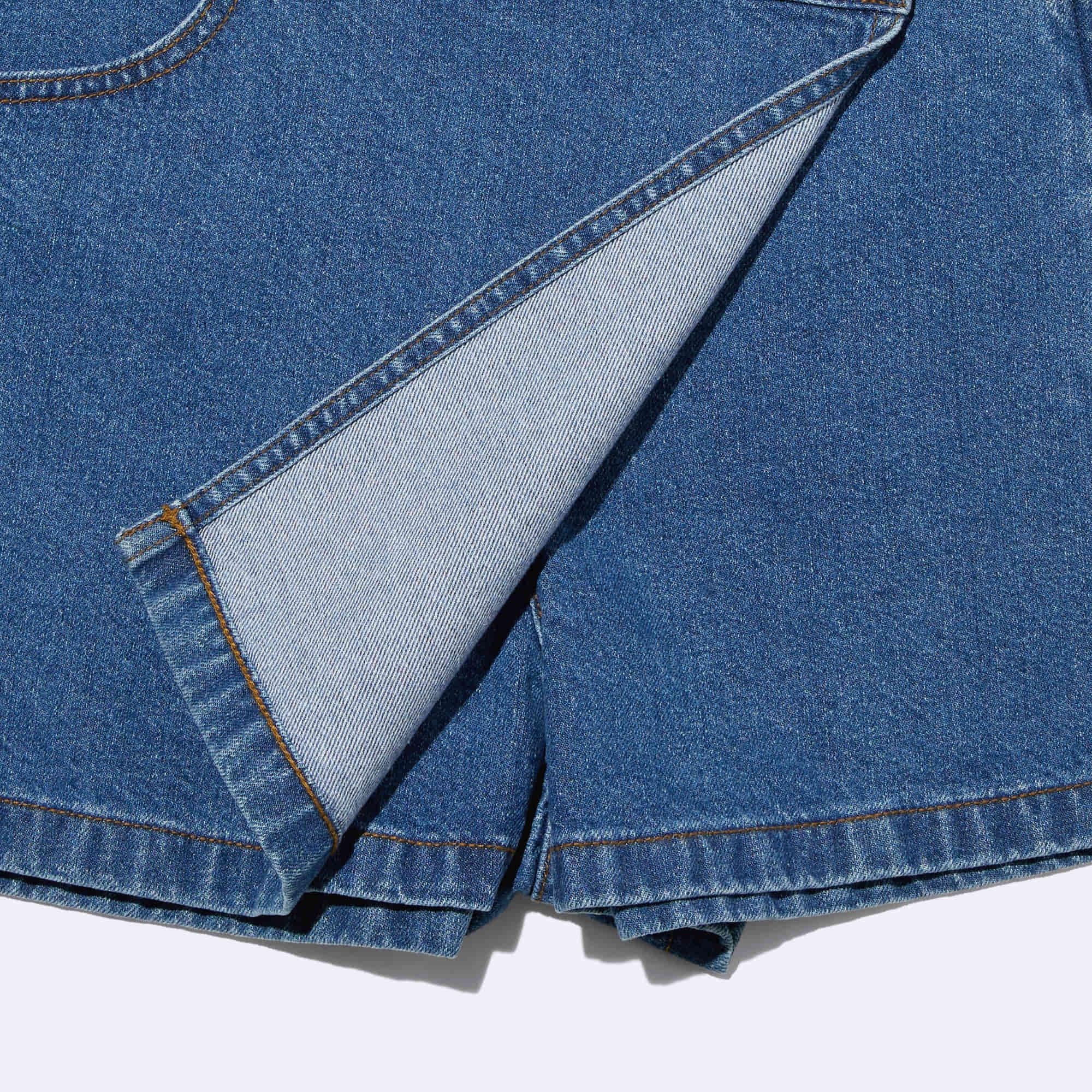 Denim Wrap Skort | GU US