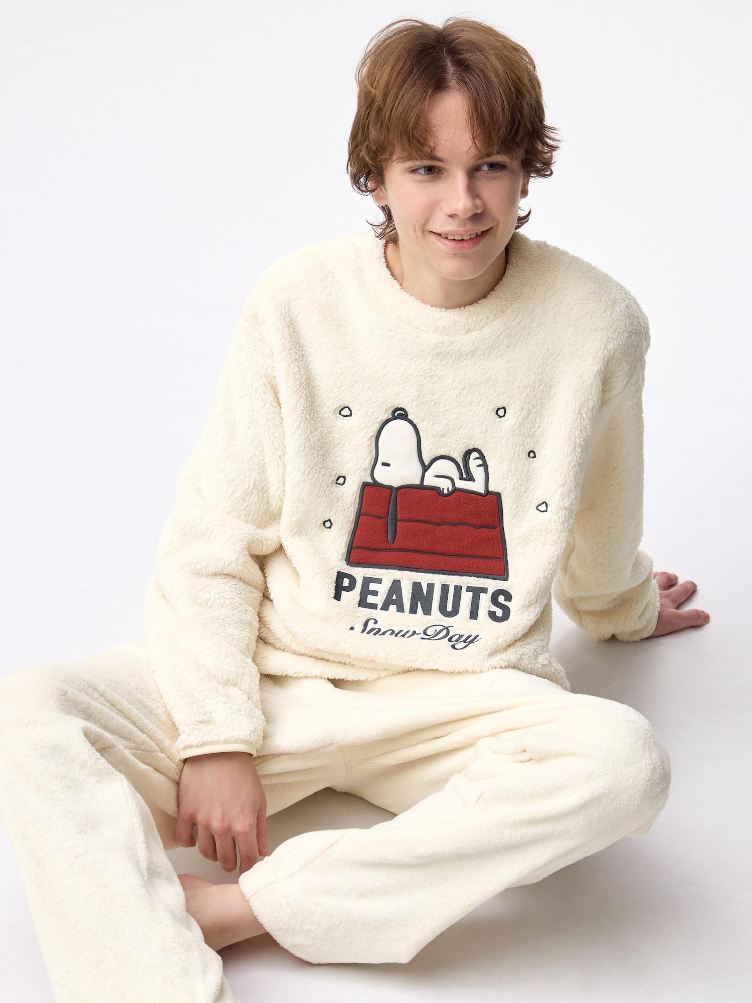 Men's Marshmallow Feel Lounge Set | Long | Peanuts | GU US