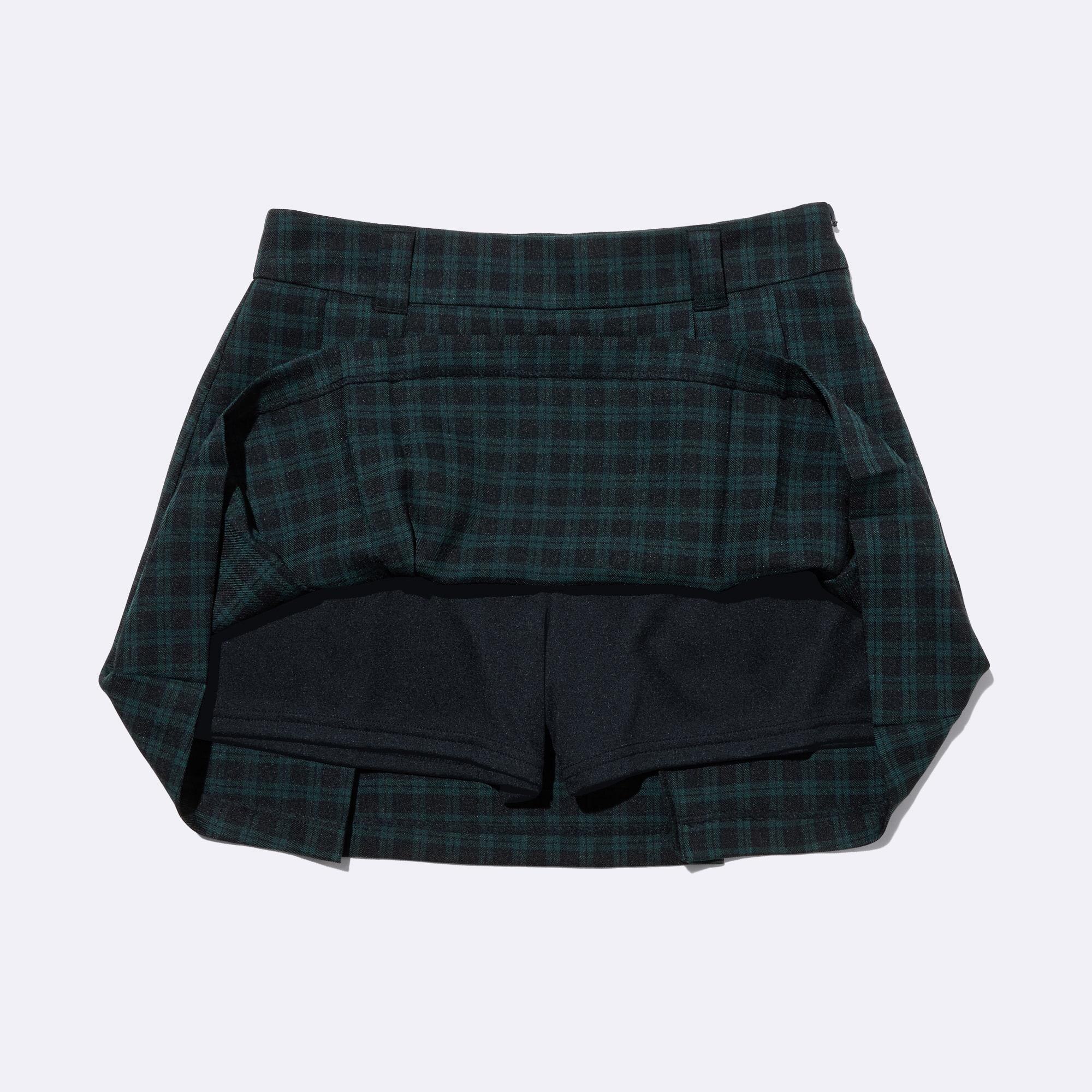 Side Pleated Checked Skort | GU US