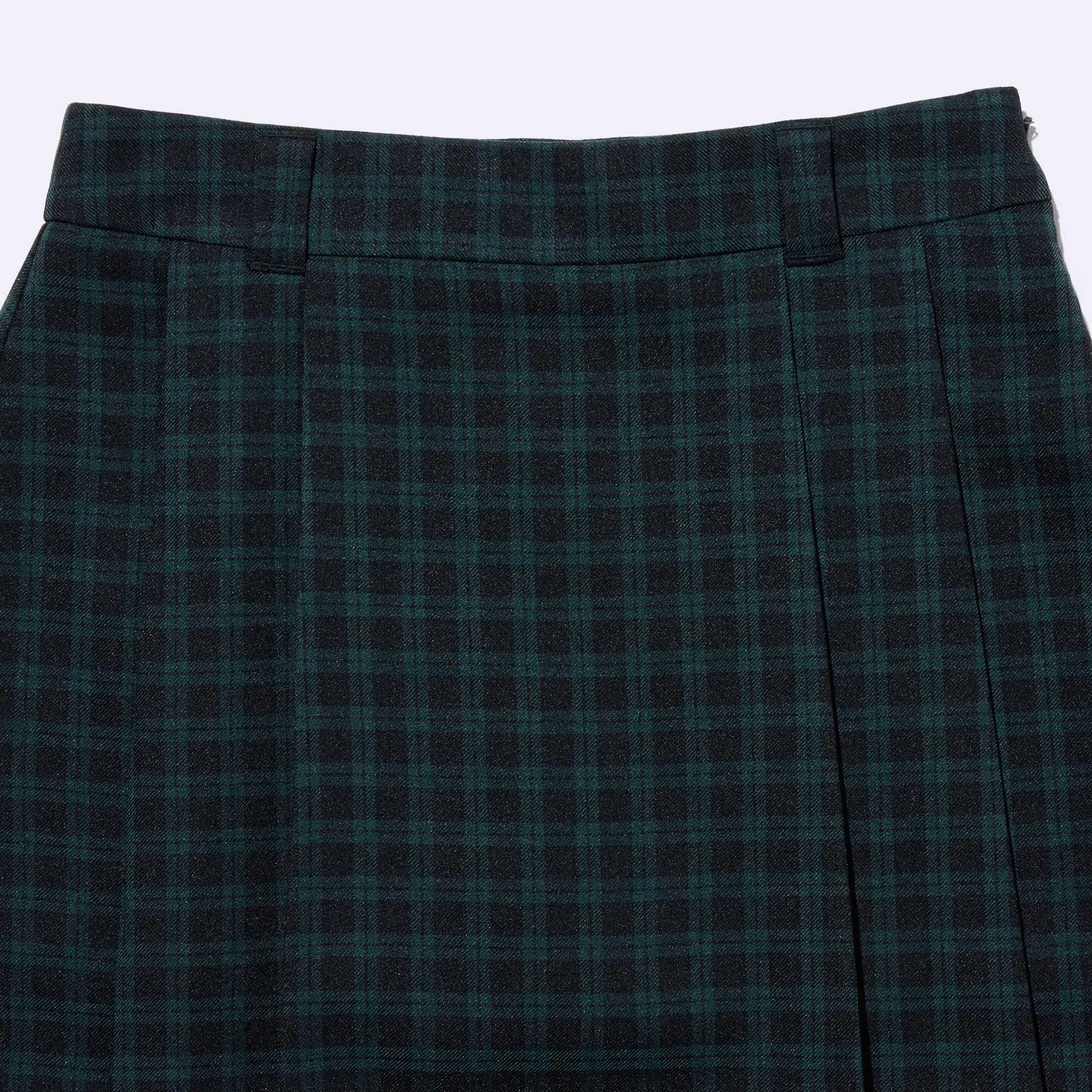 Side Pleated Checked Skort | GU US