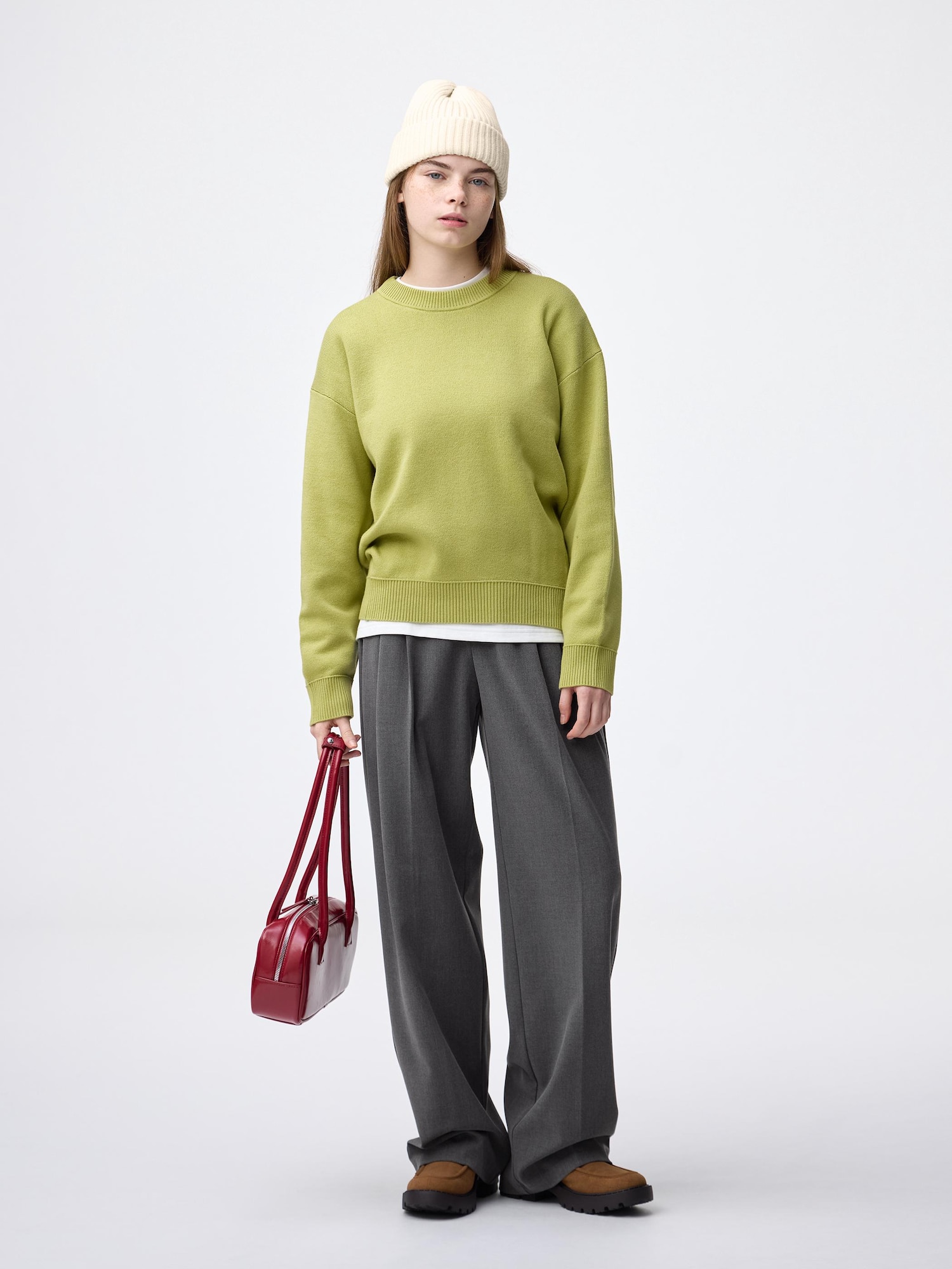 Pleated Wide Pants | Long | GU US