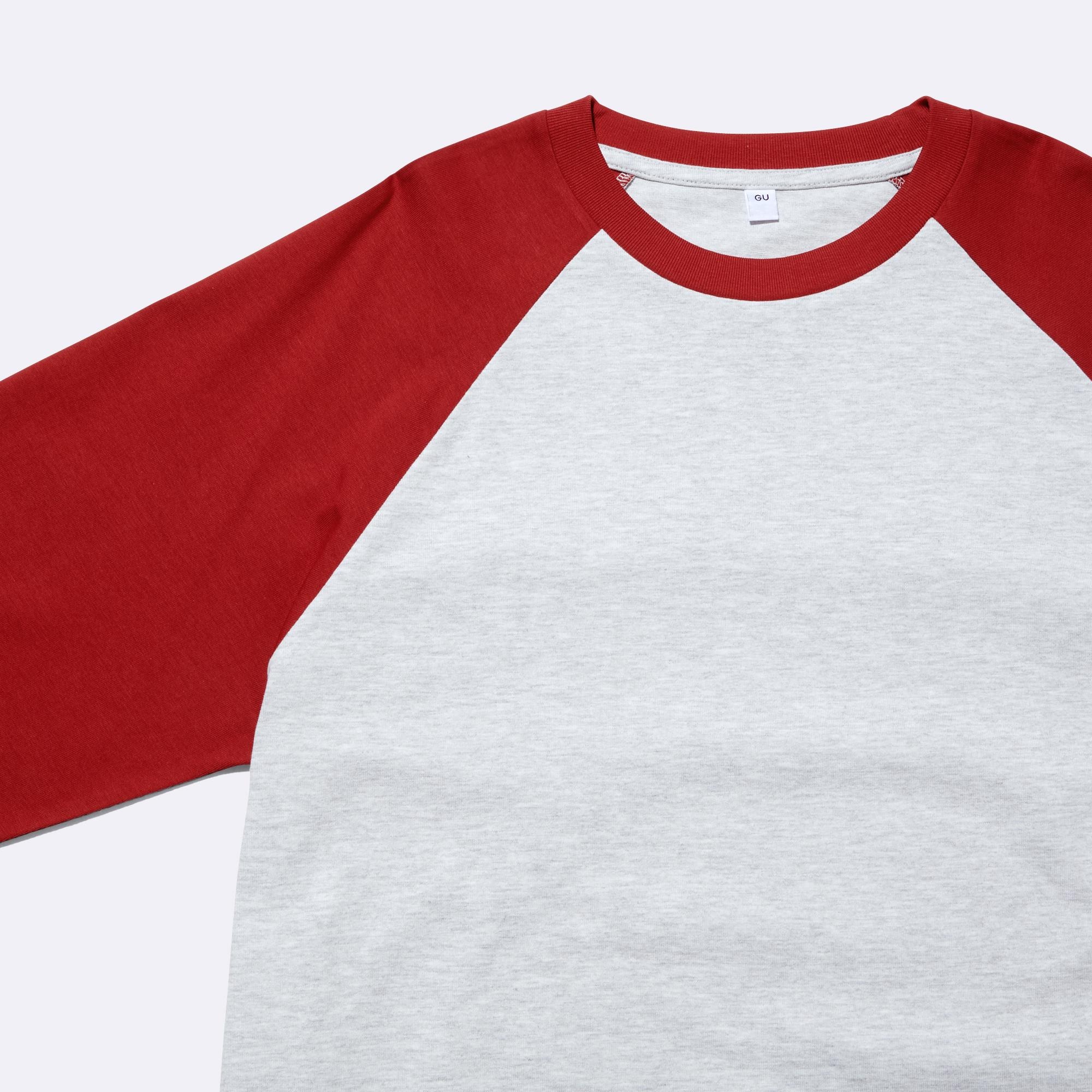 Men's Heavy Weight Crew Neck T-Shirt | Long | Raglan | GU US