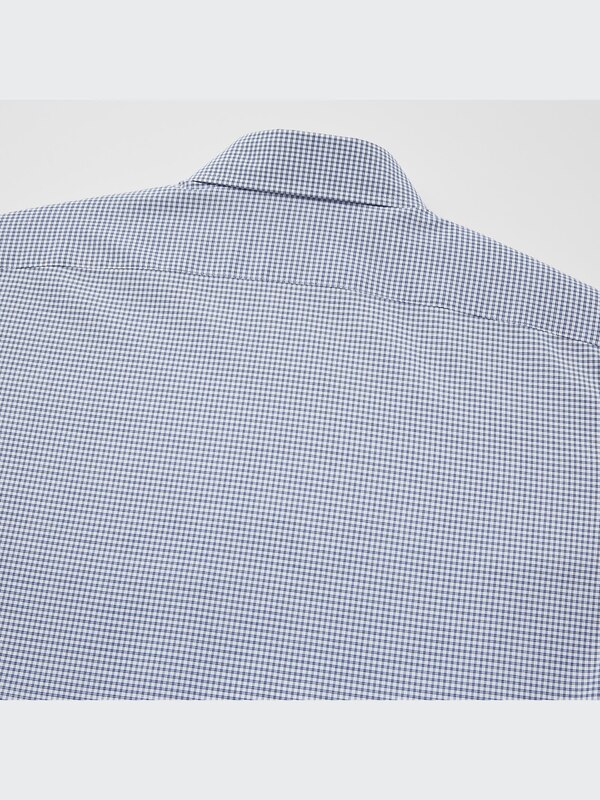 Kemeja Fine Cloth Easy Care Ssf Kotak (Pjg) Pria | UNIQLO ID