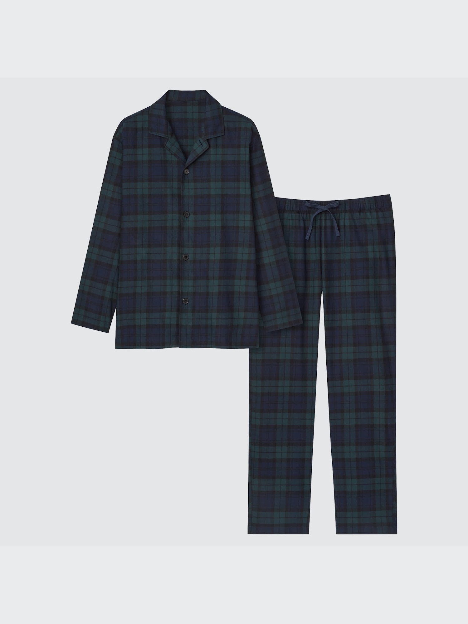 Piyama Flannel Lengan Panjang Pria | UNIQLO ID