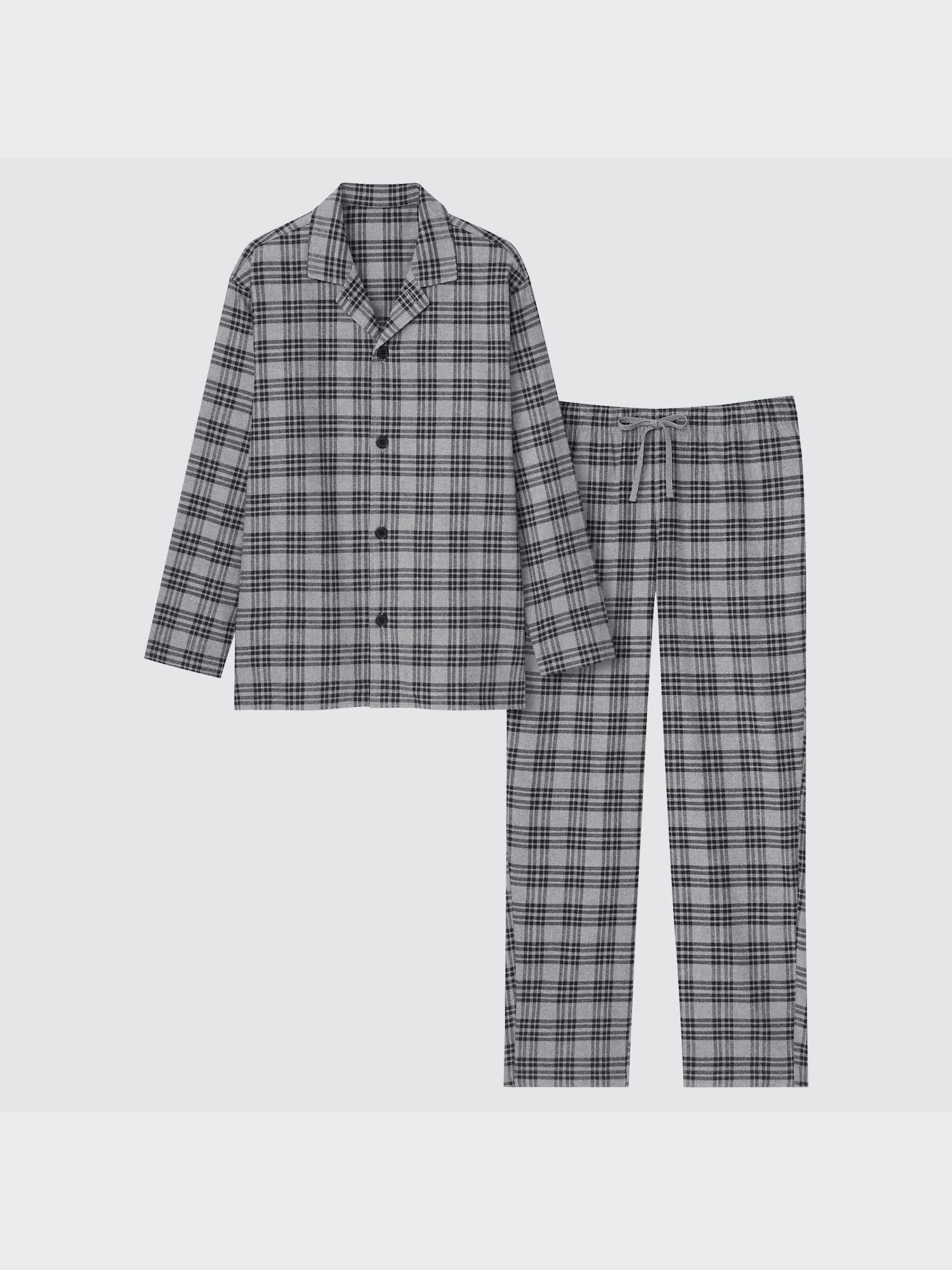 Piyama Flannel Lengan Panjang Pria | UNIQLO ID