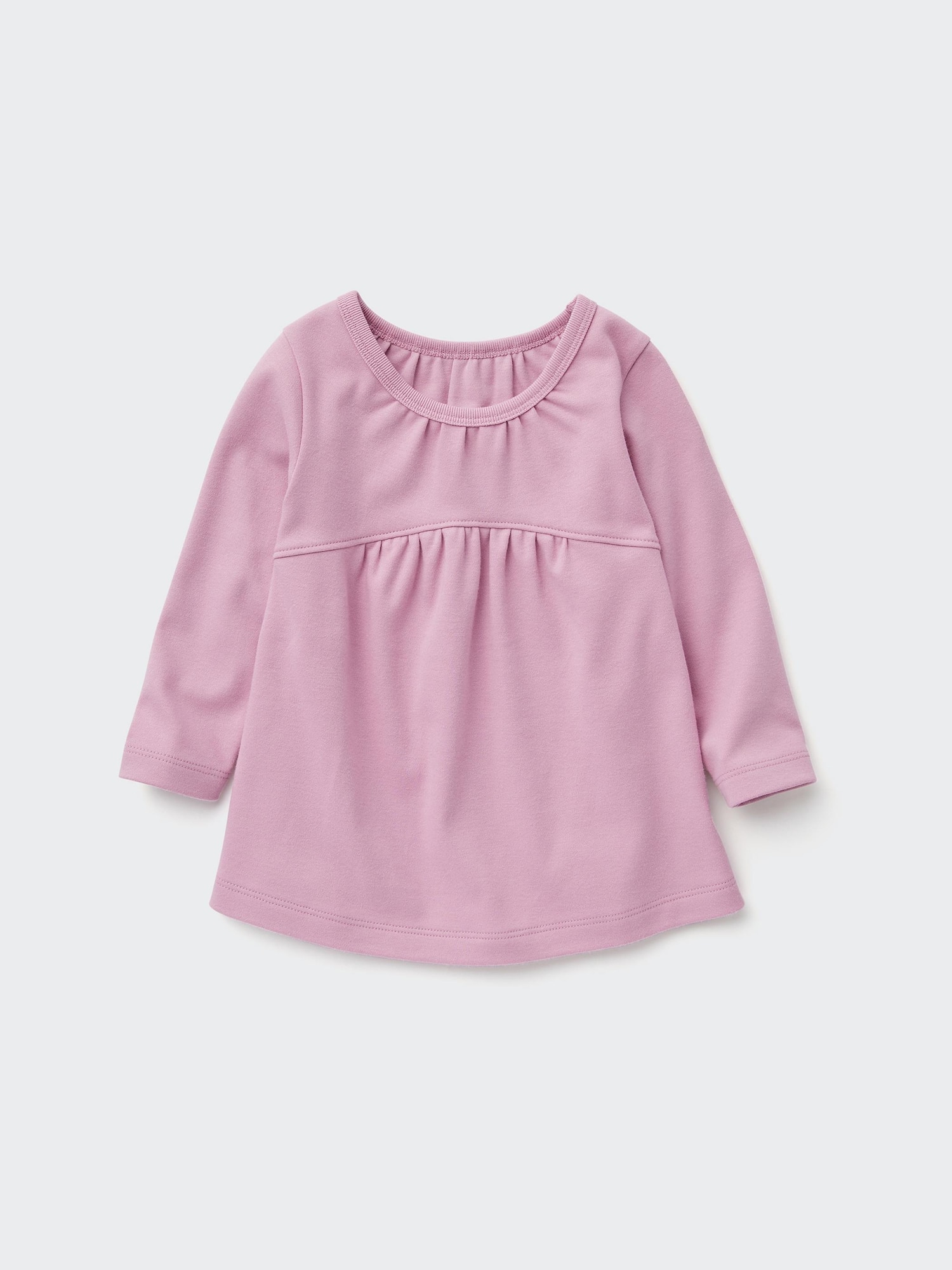 T-Shirt Soft Touch Lengan Panjang (Lipit) Bayi | UNIQLO ID