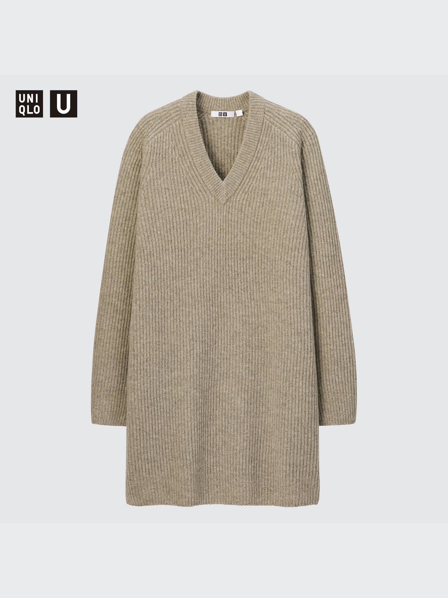 Check styling ideas for「WOMEN Uniqlo U Premium Lambswool V Neck Long Sleeve Dress、WOMEN Uniqlo U ...
