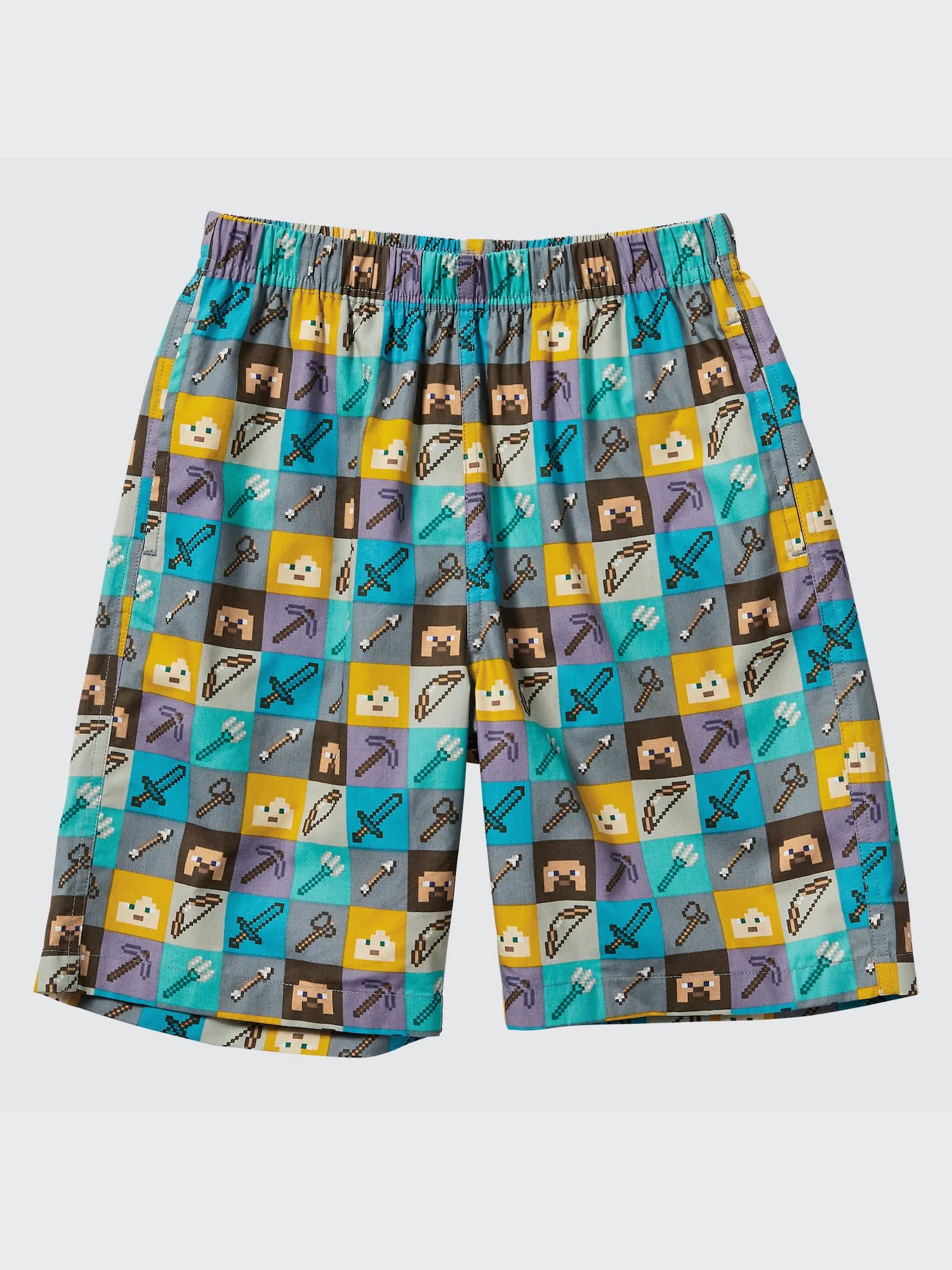 Kids Minecraft Light Cotton Easy Shorts | UNIQLO ID