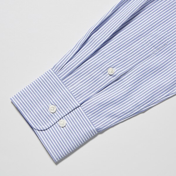 ユニクロ公式 | ファインクロスストライプシャツ（レギュラーカラー・長袖）