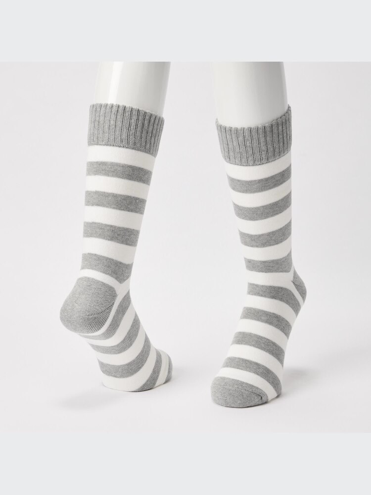 ユニクロ公式 | ソフトパイルボーダーソックス