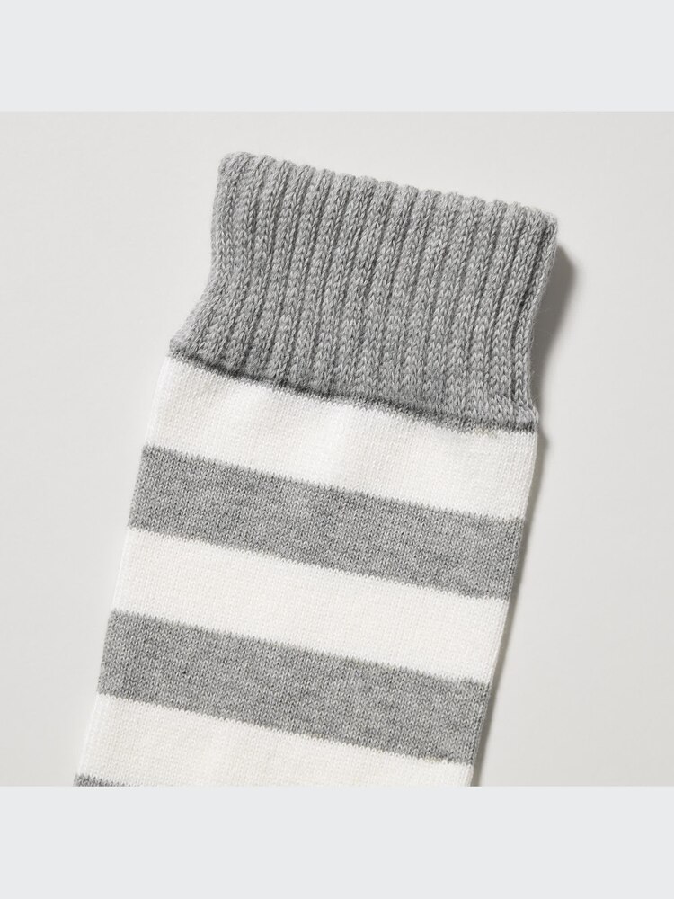 ユニクロ公式 | ソフトパイルボーダーソックス