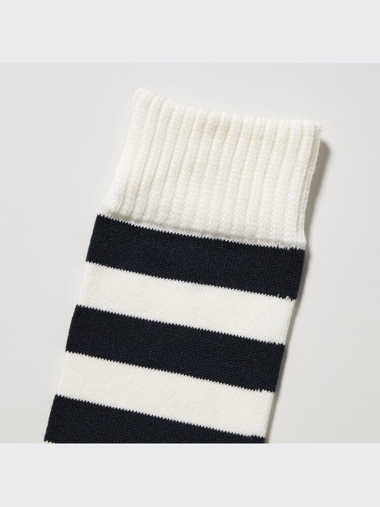 ユニクロ公式 | ソフトパイルボーダーソックス