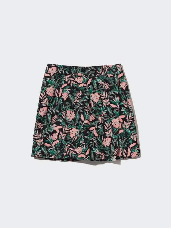 Rok Model Celana Linen Blend (Motif) Wanita | UNIQLO ID