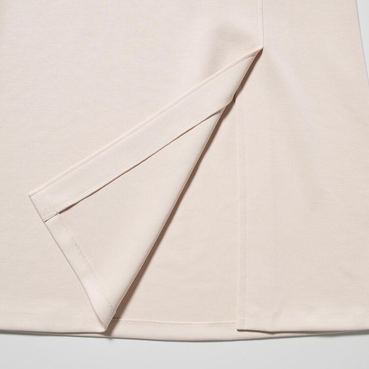 ユニクロ公式 | ストレッチダブルフェイススリットスカート（丈短め69～73cm）