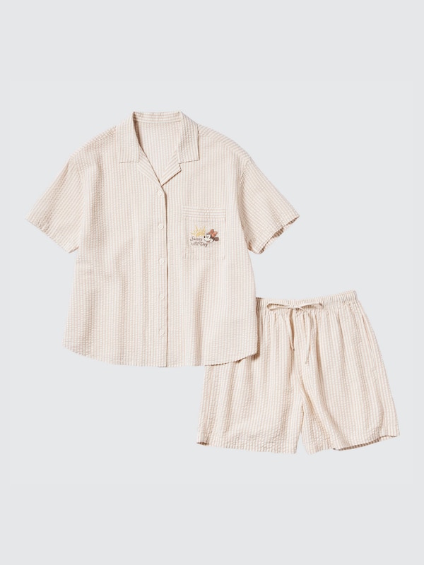 Piyama Disney Lengan Pendek Wanita | UNIQLO ID