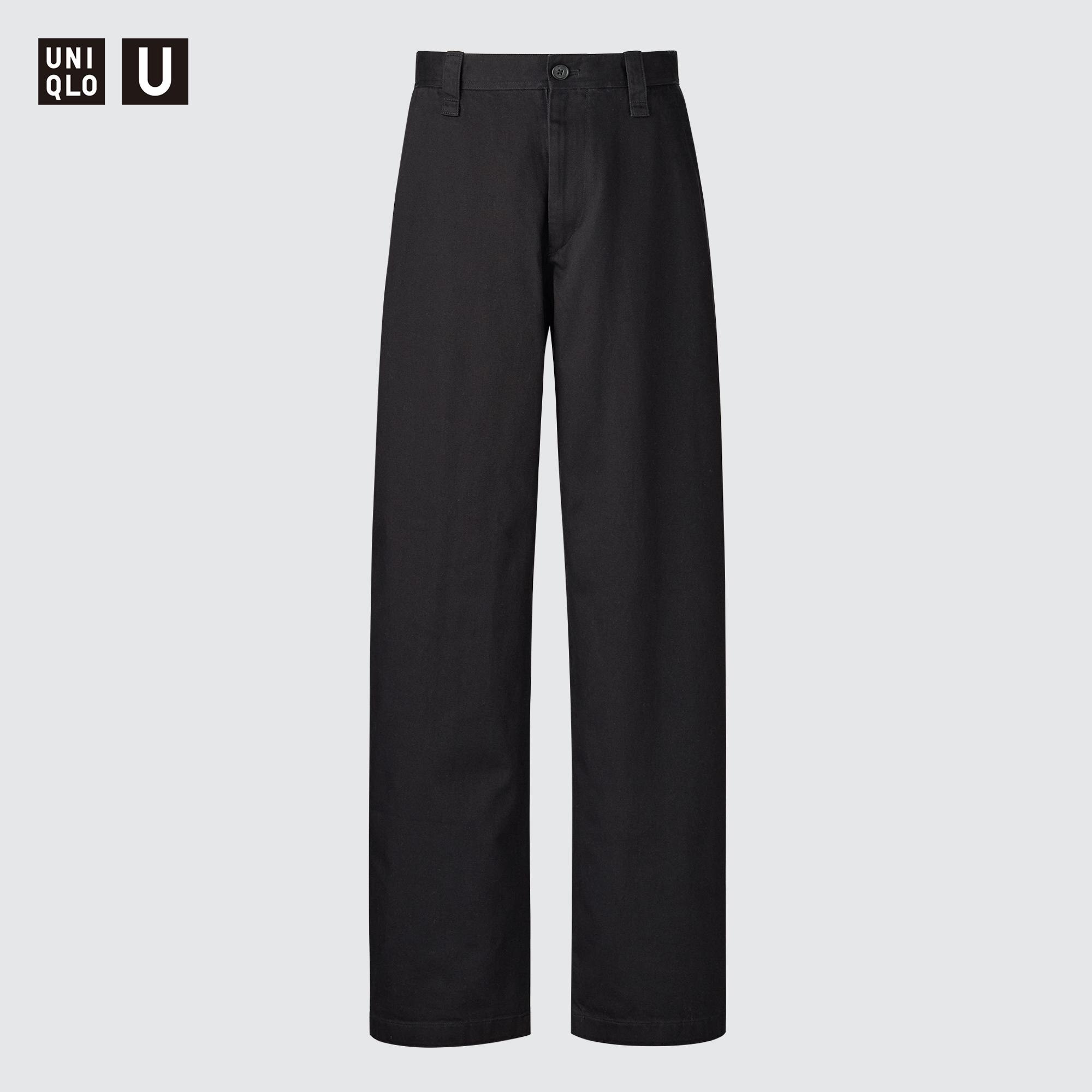 UNIQLO U ワイド フィット チノ 70 XS BLACK 7Pwvp-m83175492971 | suginamikids.main.jp