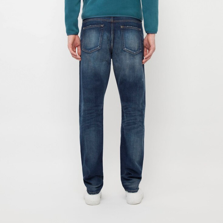 MEN PURE BLUE JAPAN LOOSE FIT TAPERED JEANS | UNIQLO US