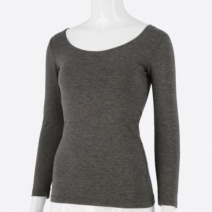 Women Heattech Scoop Neck Long Sleeve T Shirt Uniqlo Us