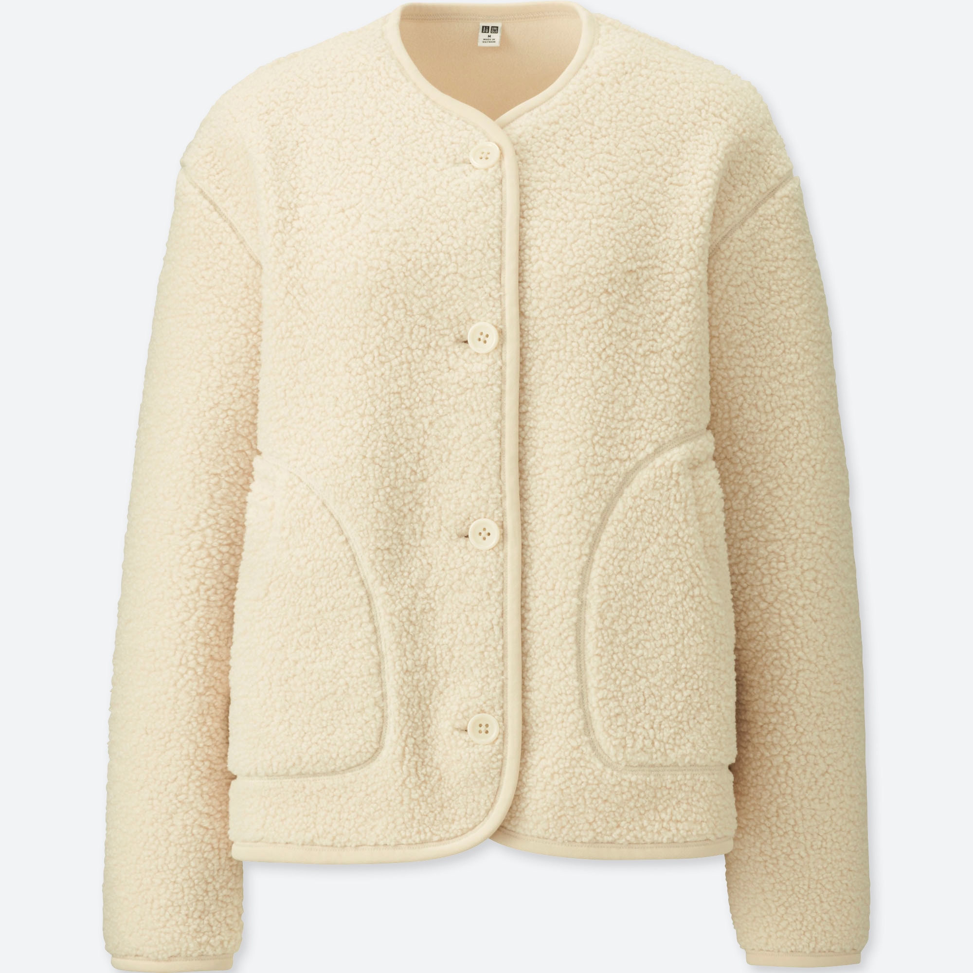 WOMEN FLEECE COLLARLESS JACKET | UNIQLO US