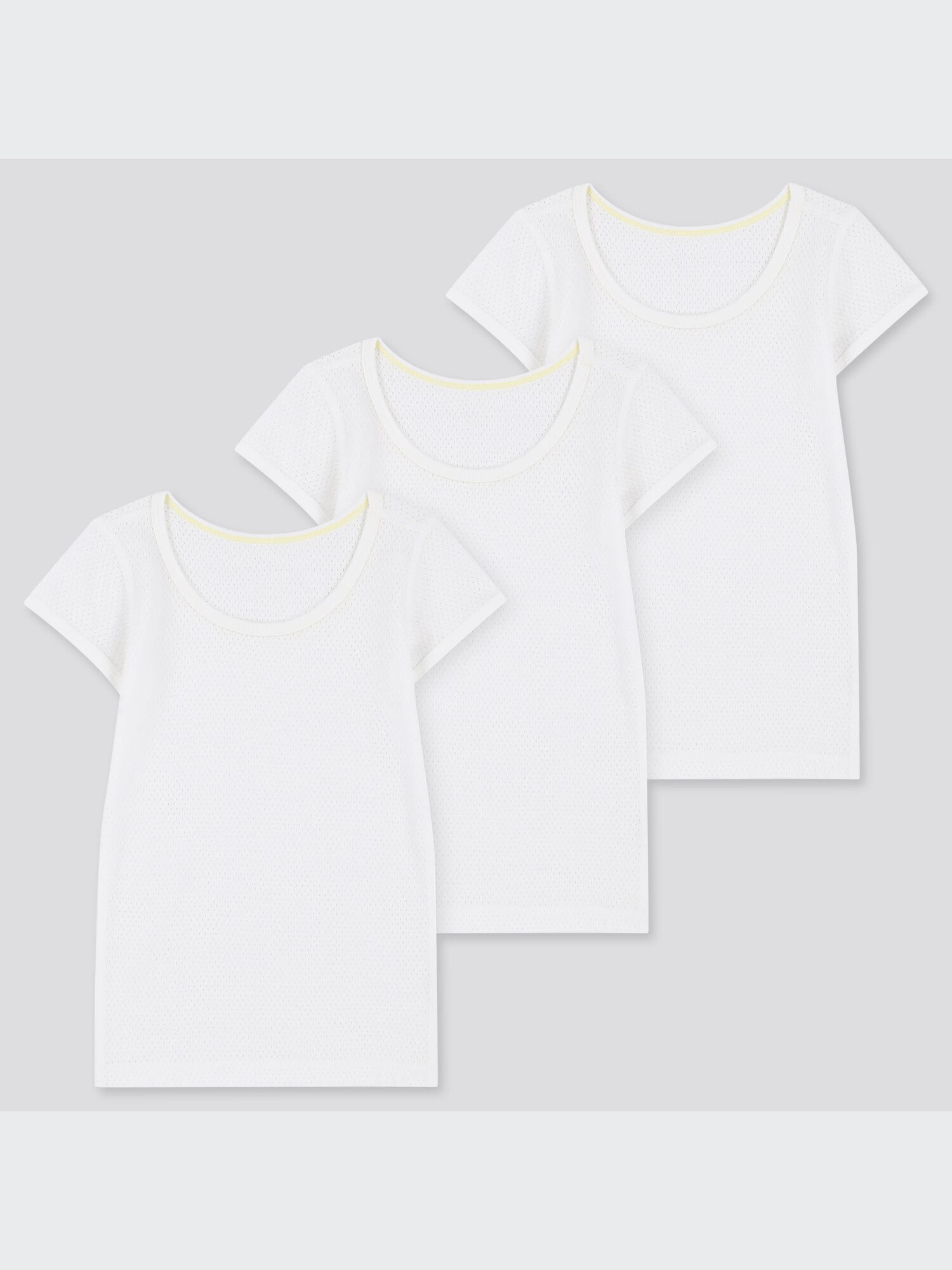 Cotton Mesh Inner Short-Sleeve Bodysuit (Set of 3) | UNIQLO US