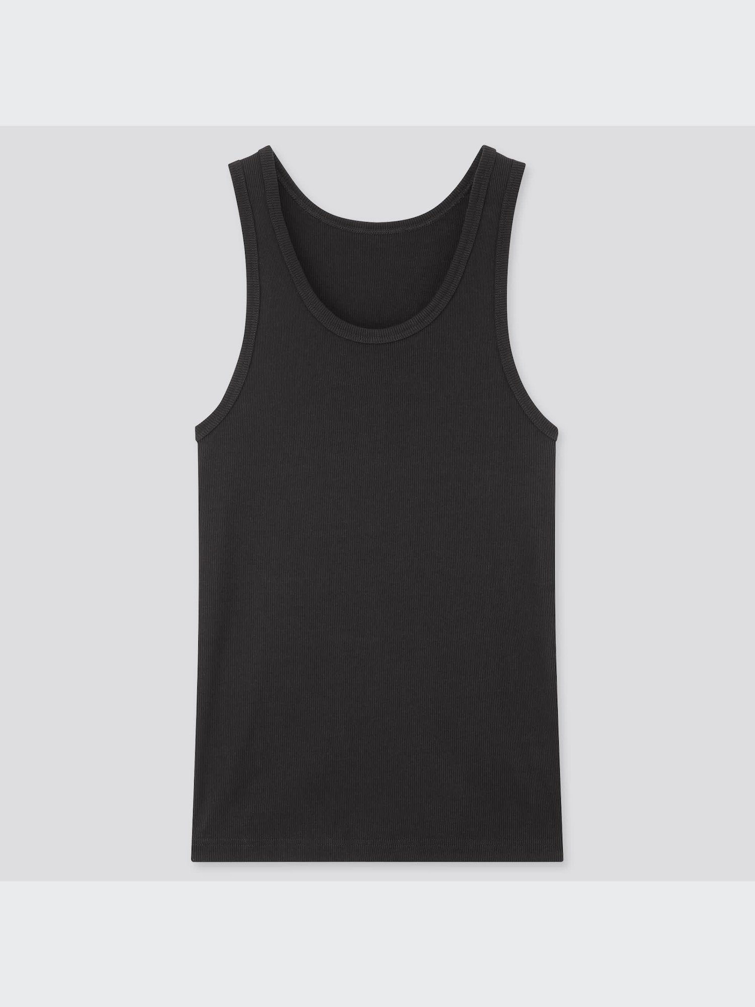 GU Cotton Color Ribbed Tank Top | StyleHint