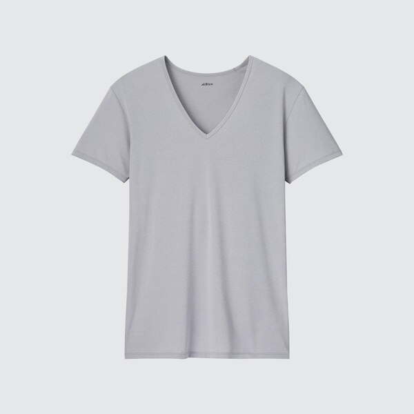 AIRism V-Neck Short-Sleeve T-Shirt (2021 Edition) | UNIQLO US