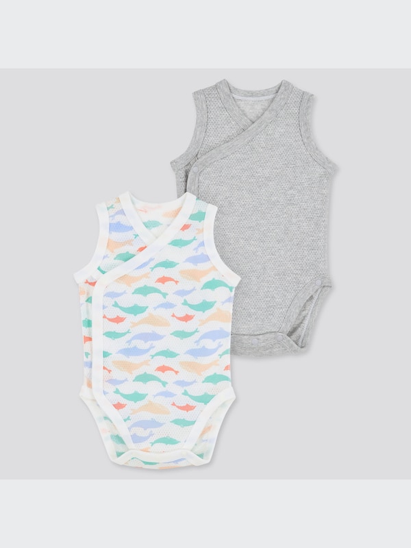 Cotton Mesh Sleeveless Inner Bodysuit (Set of 2) | UNIQLO US