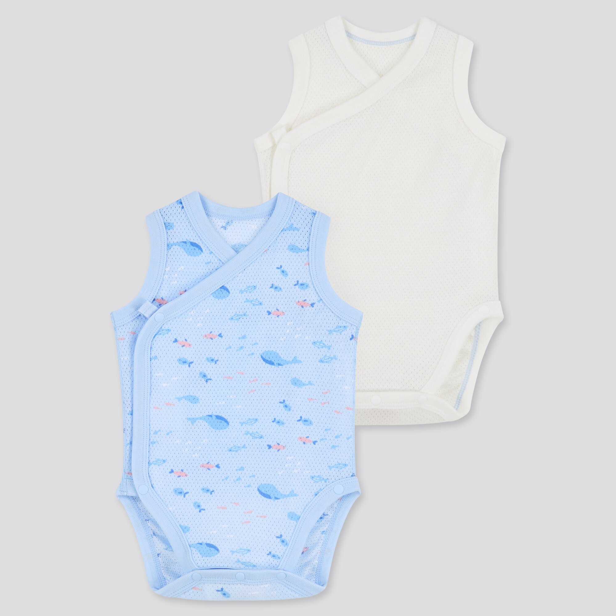 Cotton Mesh Sleeveless Inner Bodysuit (Set of 2) | UNIQLO US