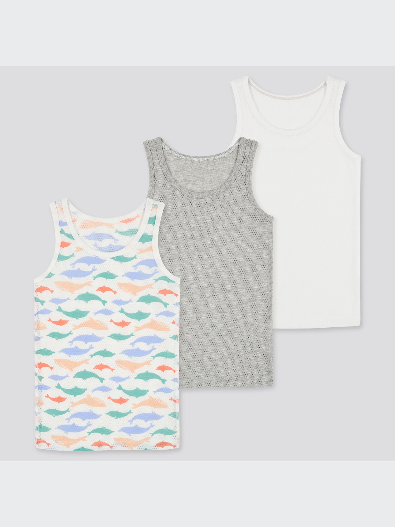 Cotton Mesh Tank Top (Set of 3) | UNIQLO US