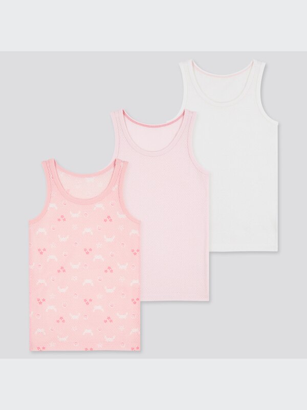 Cotton Mesh Tank Top (Set of 3) | UNIQLO US