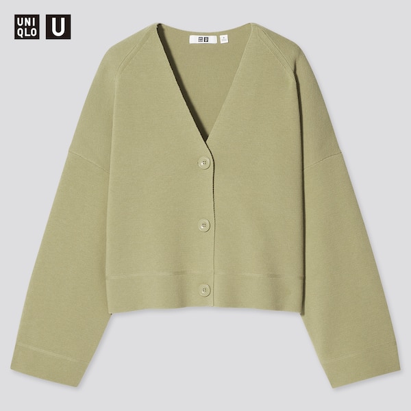 U Milano Ribbed V-Neck Cardigan | UNIQLO US