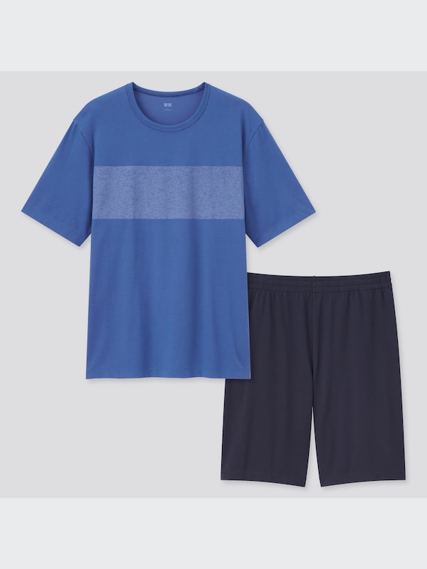 Men's AIRism Cotton Lounge Set (Short Sleeve) | UNIQLO AU